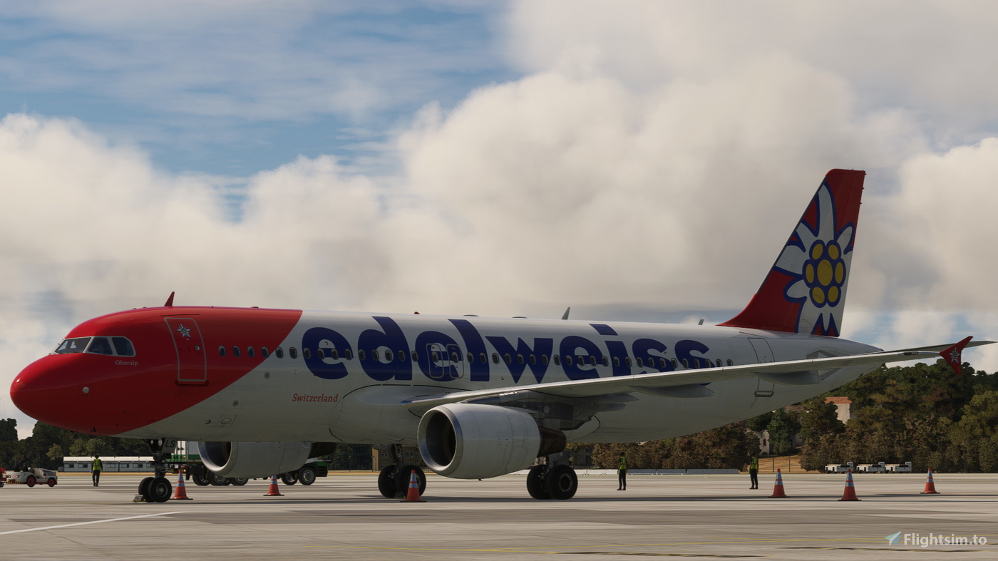 edelweiss A320 HB-JLS [raimbotrax][Fenix V2B2][8K] for Microsoft Flight Simulator | MSFS