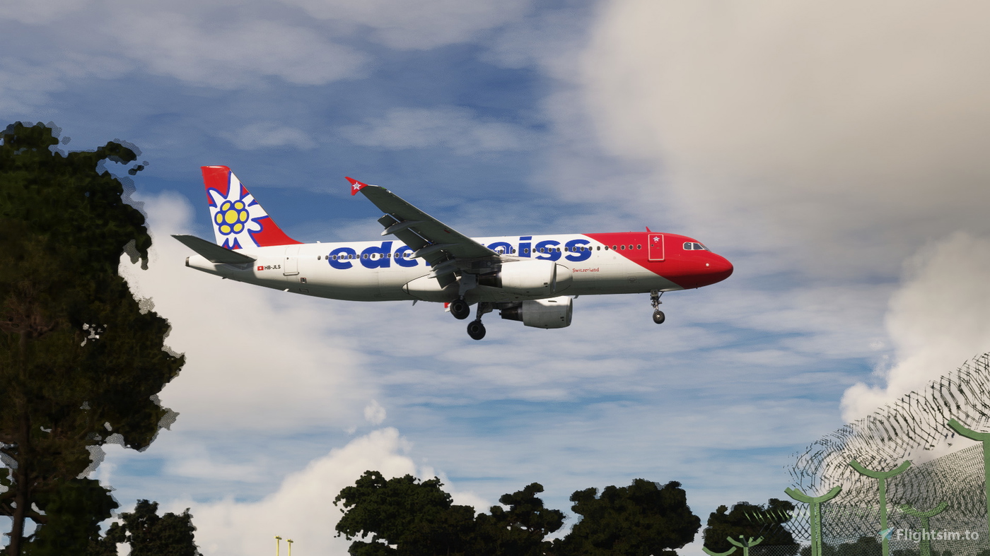 edelweiss A320 HB-JLS [raimbotrax][Fenix V2B2][8K] for Microsoft Flight Simulator | MSFS
