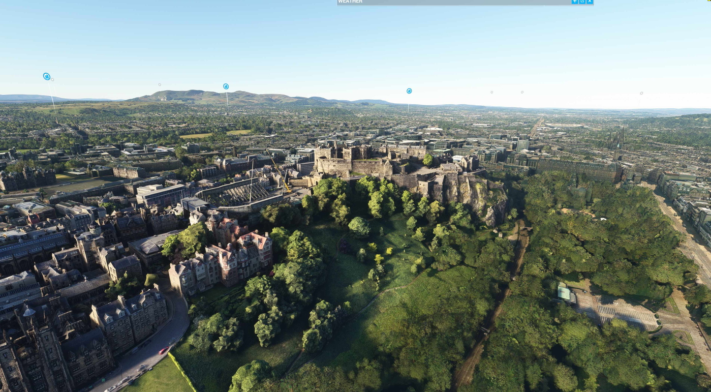 Edinburgh castle, Photogrammetry のために Microsoft Flight Simulator | MSFS