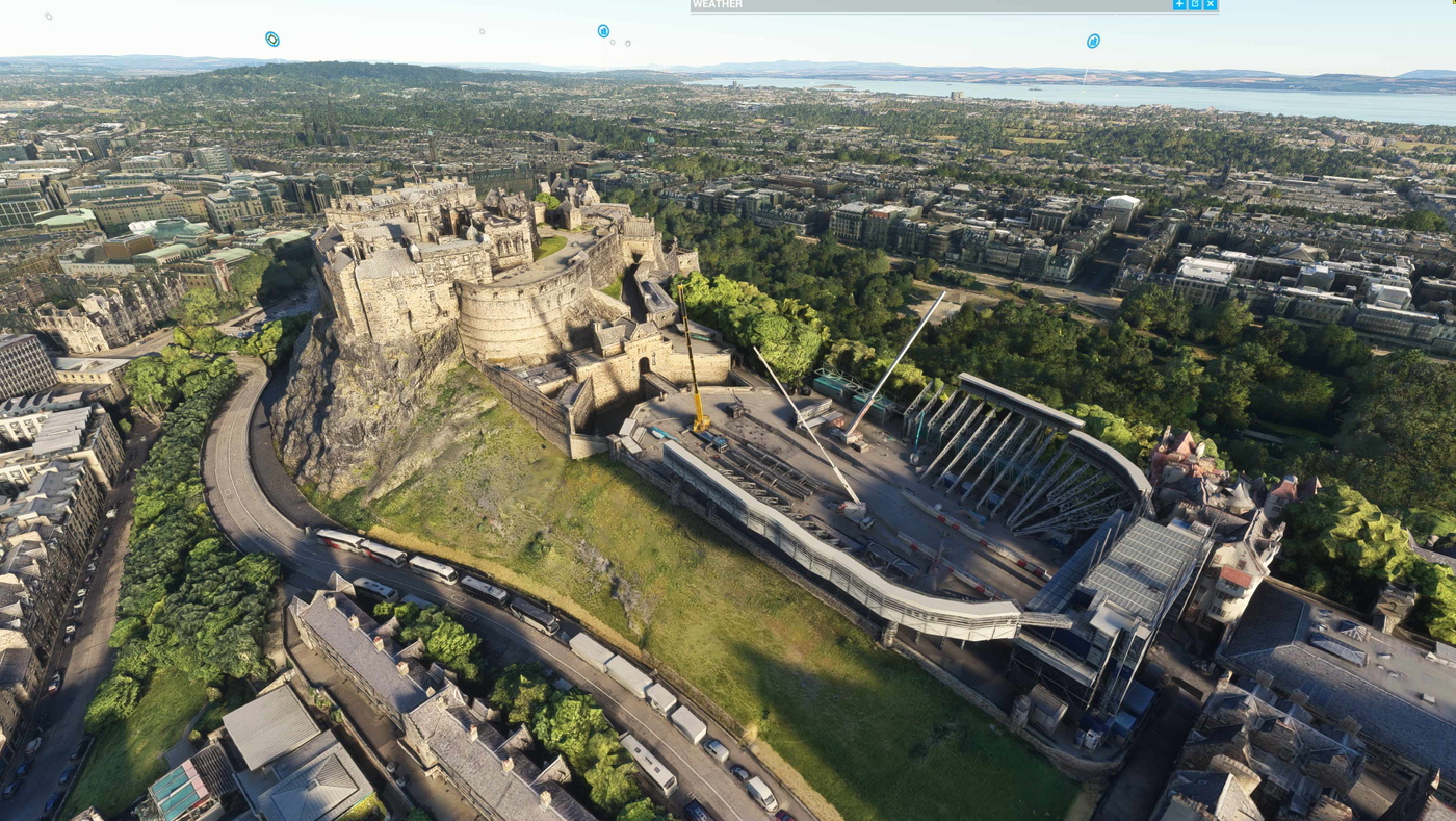 Edinburgh castle, Photogrammetry のために Microsoft Flight Simulator | MSFS