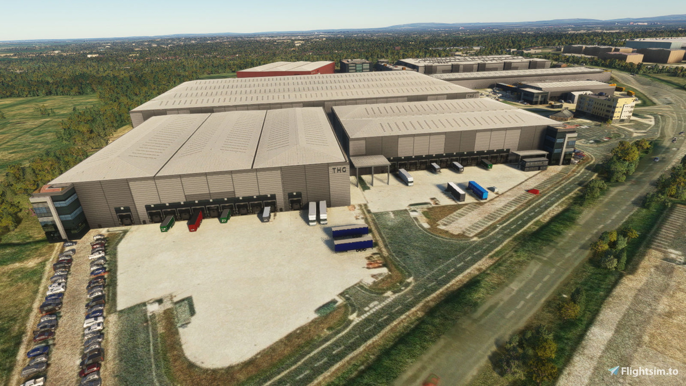 EGCC west surroundings hand built для Microsoft Flight Simulator | MSFS