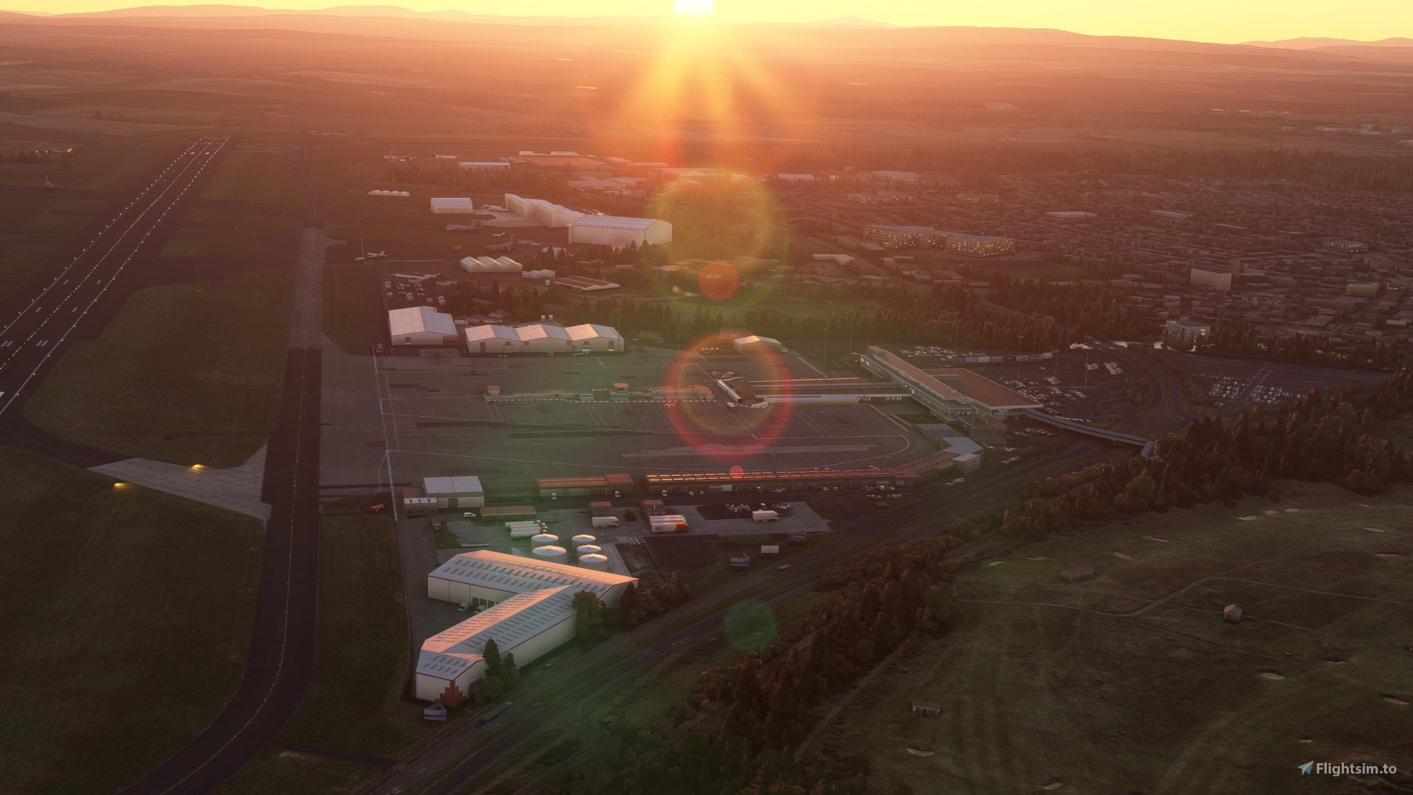 UK2000 Scenery - EGPK - Glasgow Prestwick Airport for Microsoft Flight ...