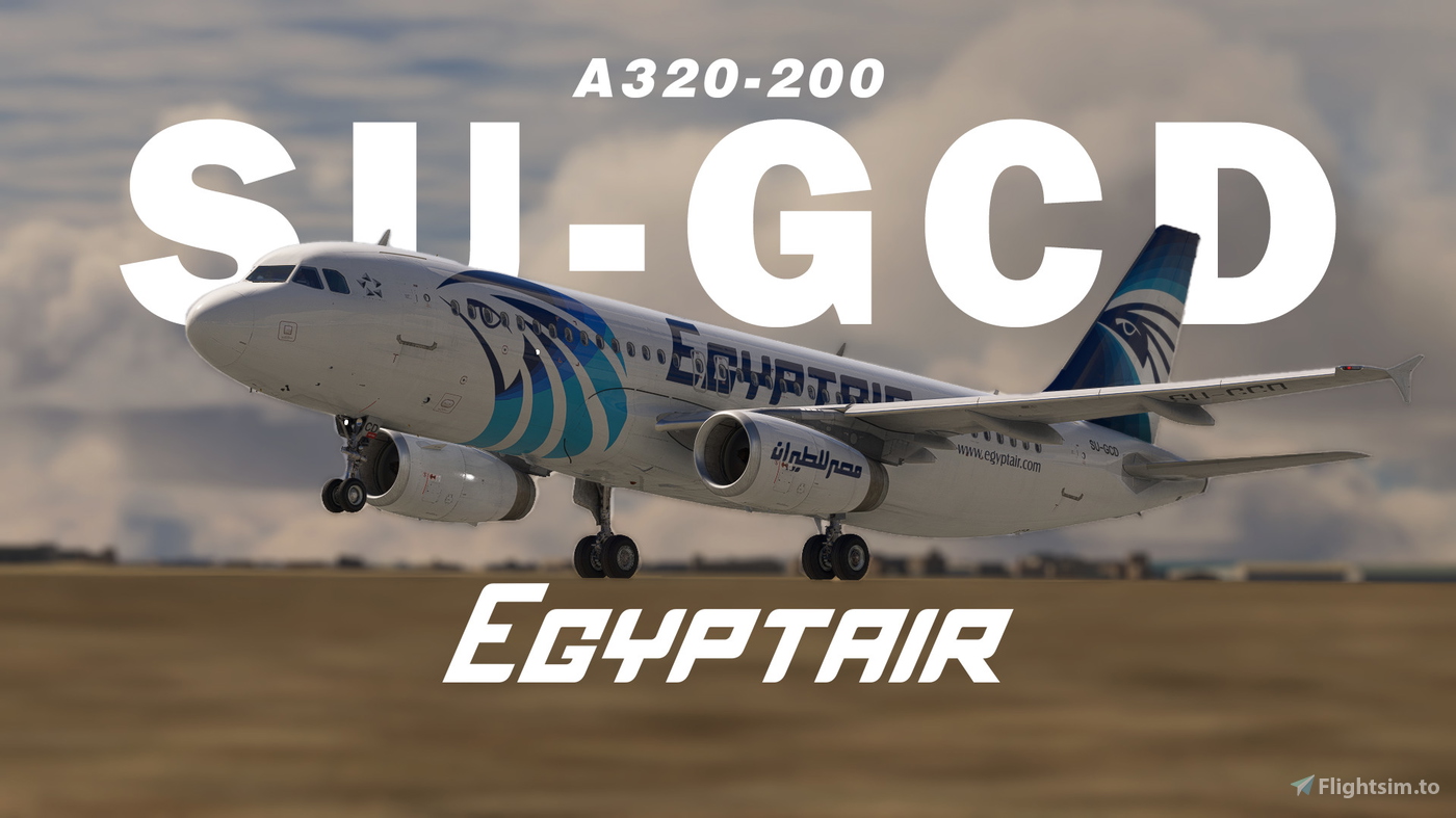 Egyptair A320 SU-GCD V2 for Microsoft Flight Simulator | MSFS