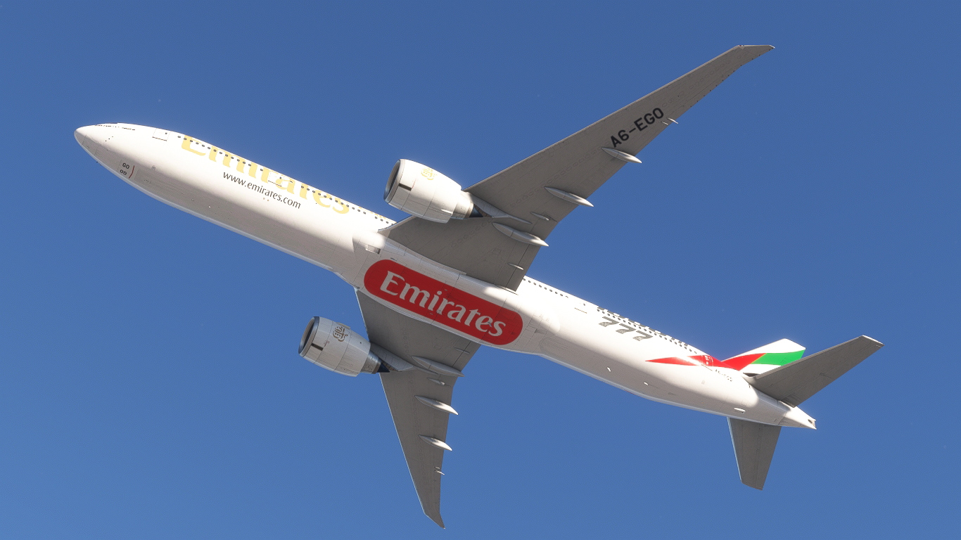 Emirates "1000th 777" A6-EGO | w/cabin| 4K for Microsoft Flight ...