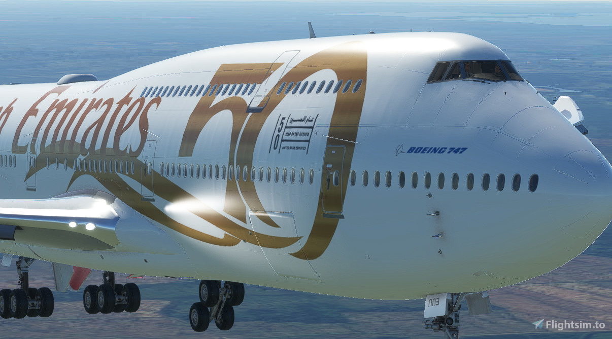 EMIRATES 50 ANOS [8K] Livery mod by Marcioart121BR for Microsoft Flight ...