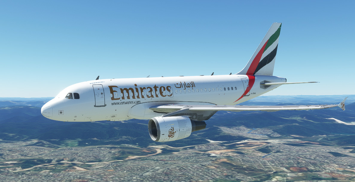 EMIRATES A318-100 对于 Microsoft Flight Simulator | MSFS