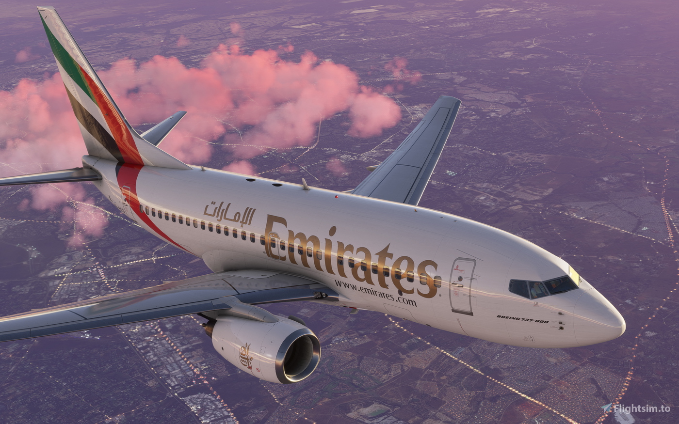Emirates Boeing 737-600 PMDG A6-BCD Fictional for Microsoft Flight ...