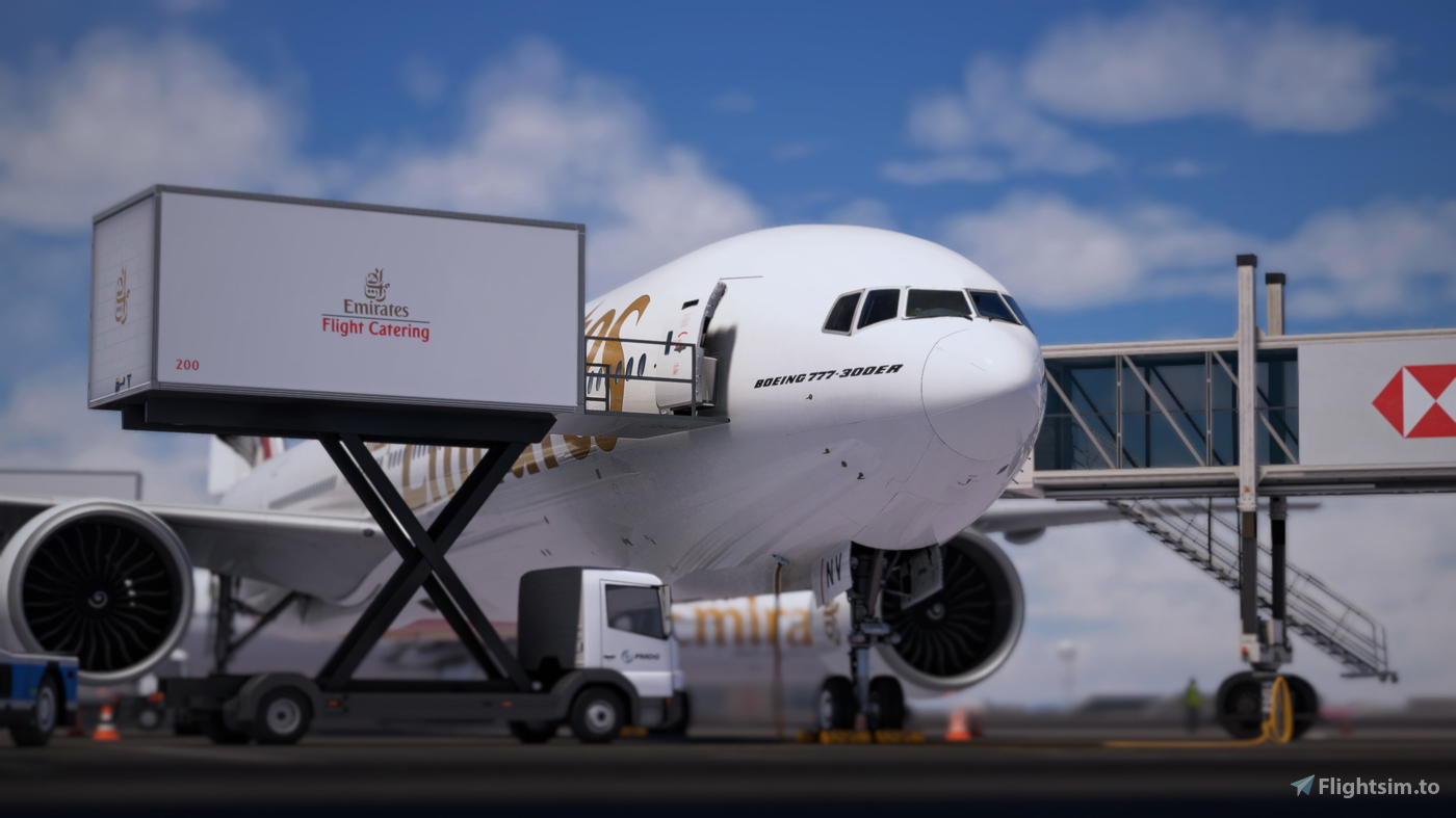 PMDG 777-300ER Emirates Catering Trucks Replacement (not GSX) for ...