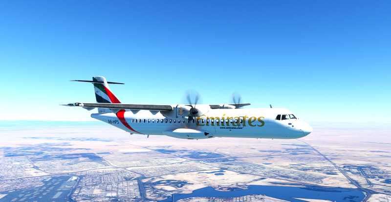 Emirates Fictional Livery (A6-HPS) - Asobo ATR 72-600 for Microsoft ...