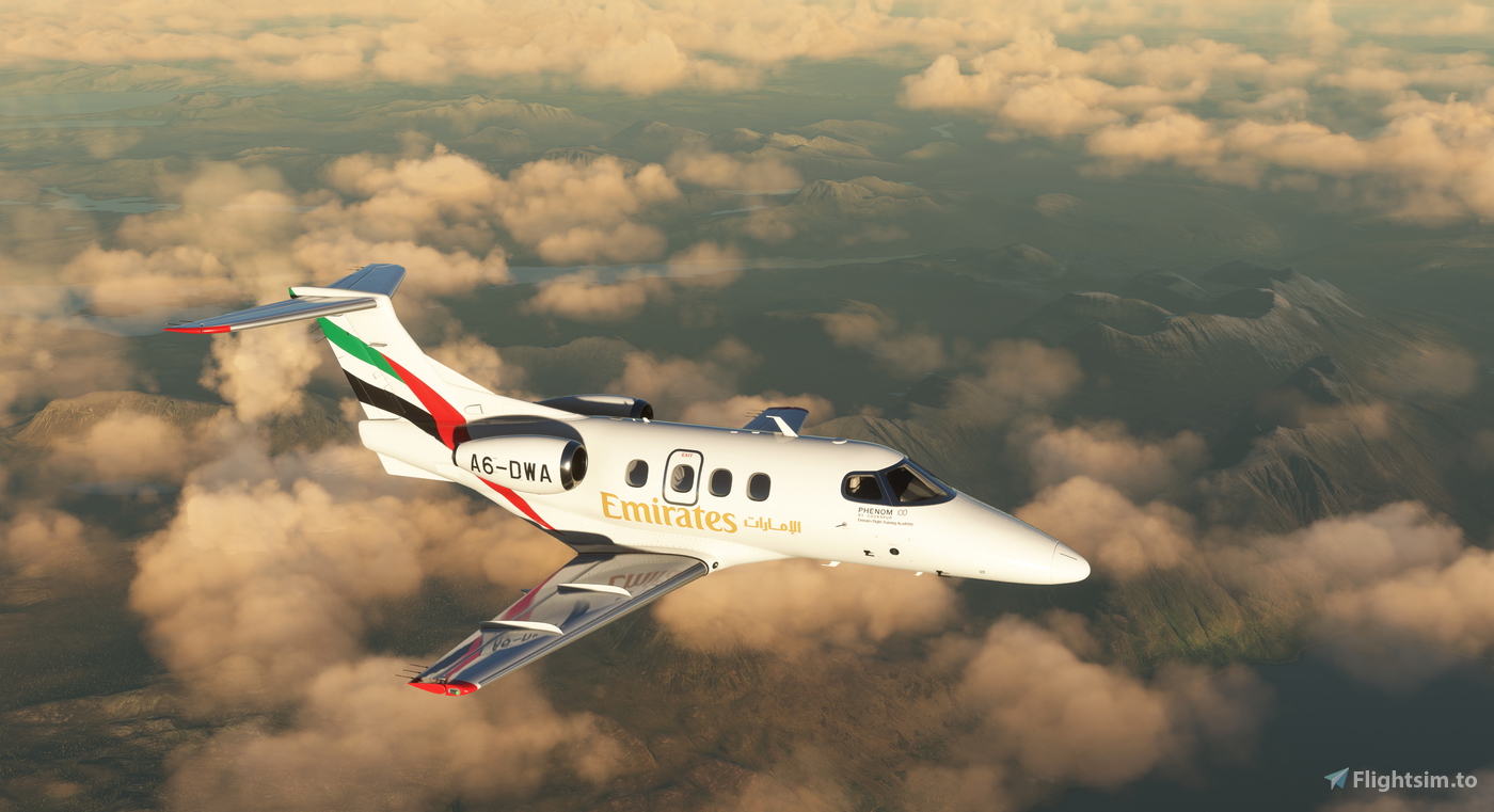 Emirates Cockspur Phenom 100 Fleet [Partial 8K] for Microsoft Flight ...