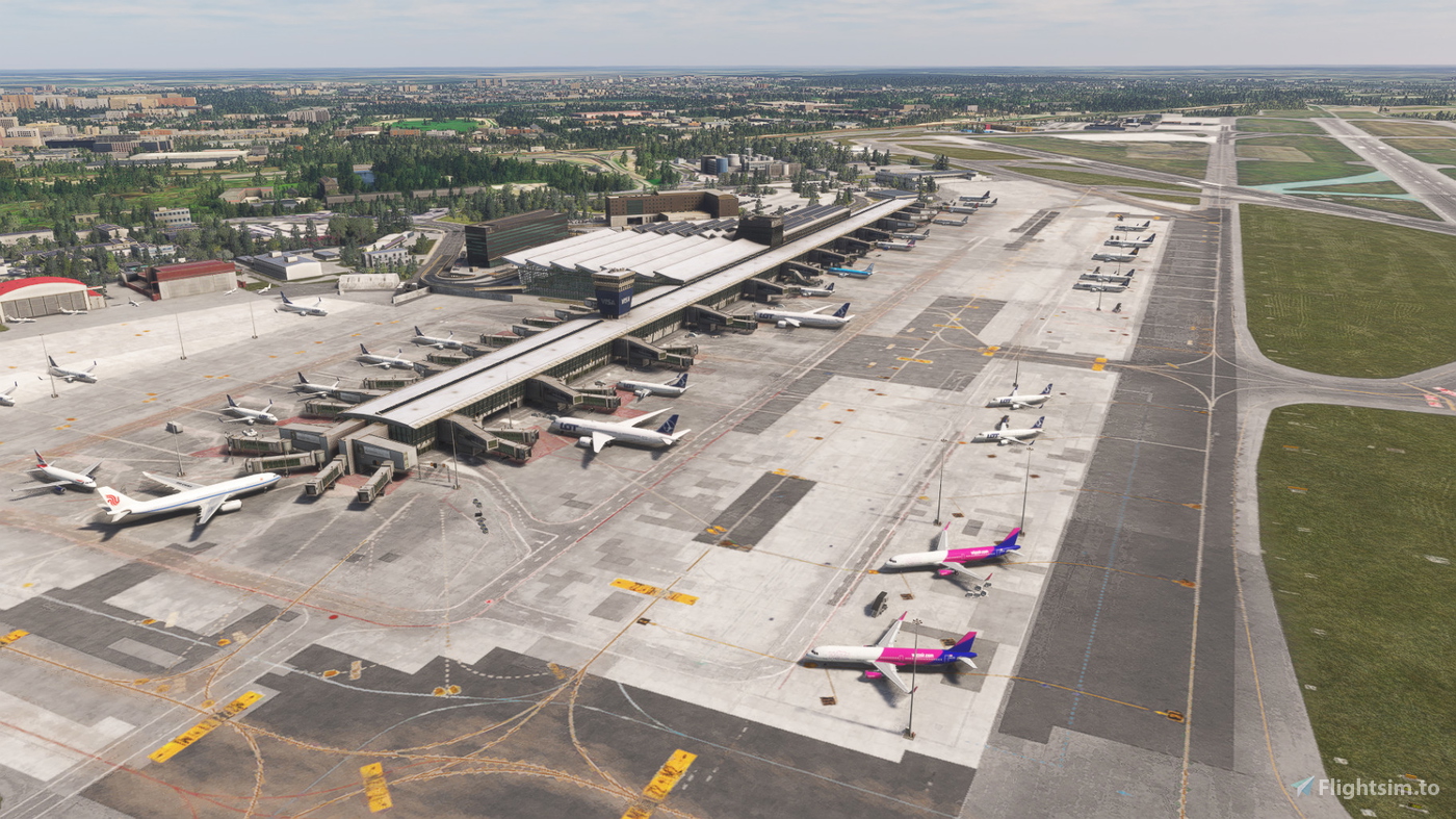 EPWA Warsaw FSLTL Static Aircraft for Microsoft Flight Simulator | MSFS