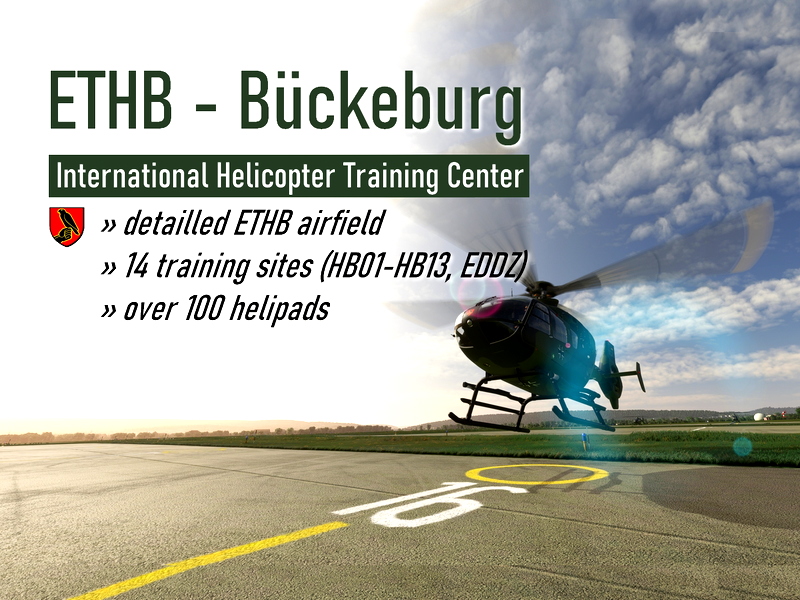 ETHB - Bückeburg Helicopter Airfield + 14 training sites (100+ helipads ...
