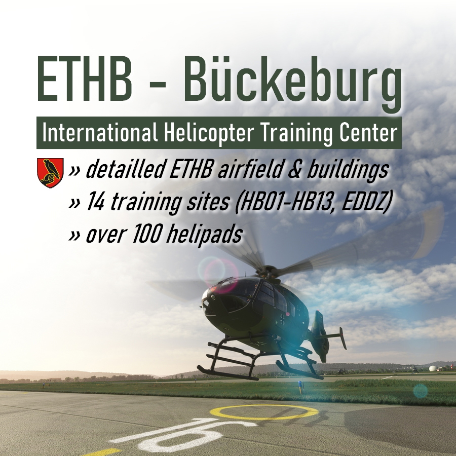 ETHB - Bückeburg Helicopter Airfield + 16 training sites (100+ helipads ...