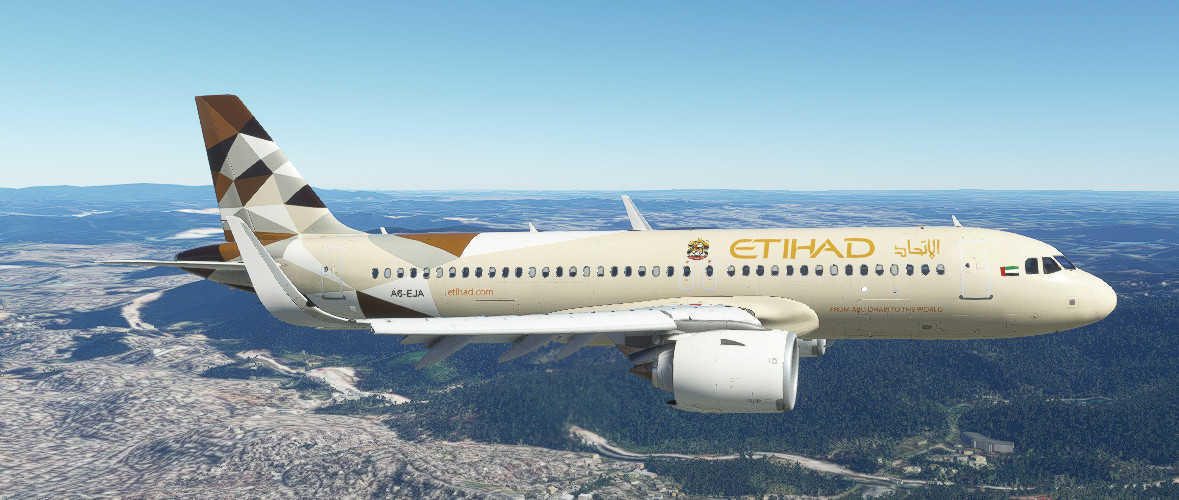ETIHAD A320NEO INIBUILDS for Microsoft Flight Simulator | MSFS