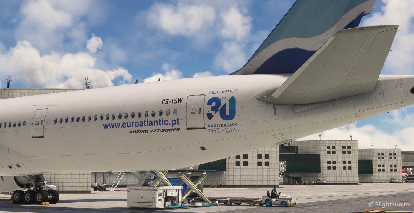 Euroatlantic PMDG 777-300ER Livery (CS-TSW) (w/ custom cabin) for ...