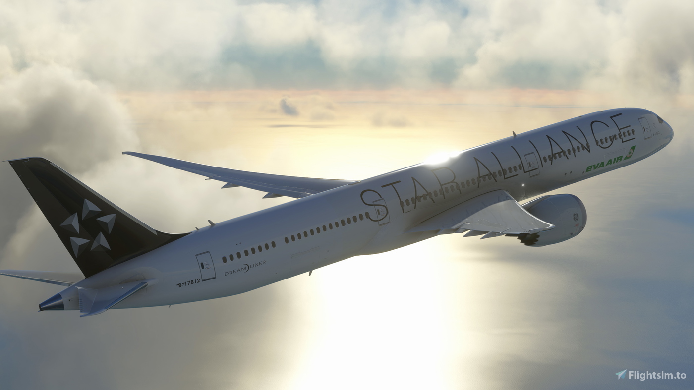 Eva Air 787-10 STAR ALLIANCE for Microsoft Flight Simulator | MSFS