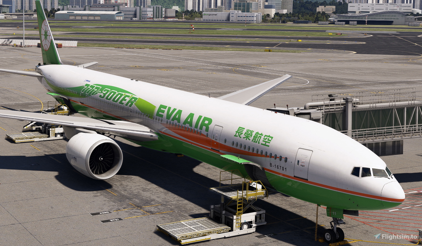 EVA Air B777-35E/ER - (B-16701) - 1st 777 [8K Tetxures] for Microsoft ...