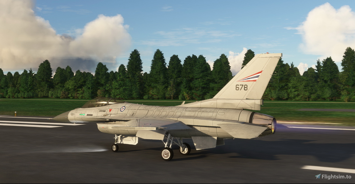 F-16 Royal Norwegian Air Force #678 for Microsoft Flight Simulator | MSFS