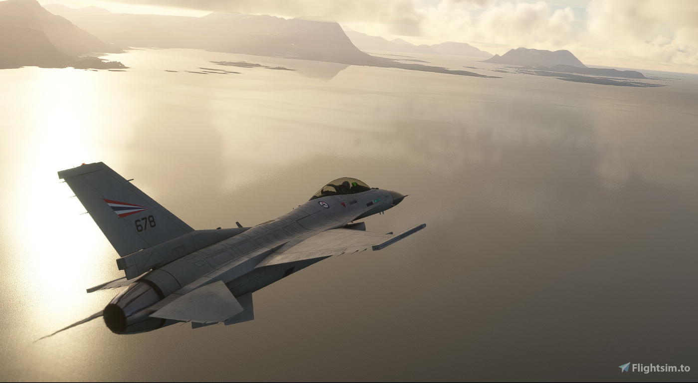 F-16 Royal Norwegian Air Force #678 for Microsoft Flight Simulator | MSFS
