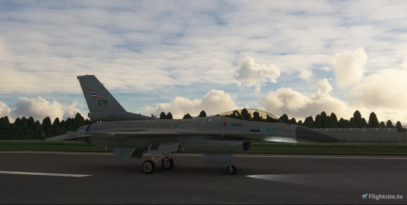 F-16 Royal Norwegian Air Force #678 for Microsoft Flight Simulator | MSFS