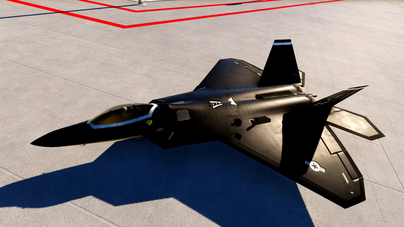 F-22A Lockheed "Skunk Works" (ADP) Demonstrator for Microsoft Flight ...