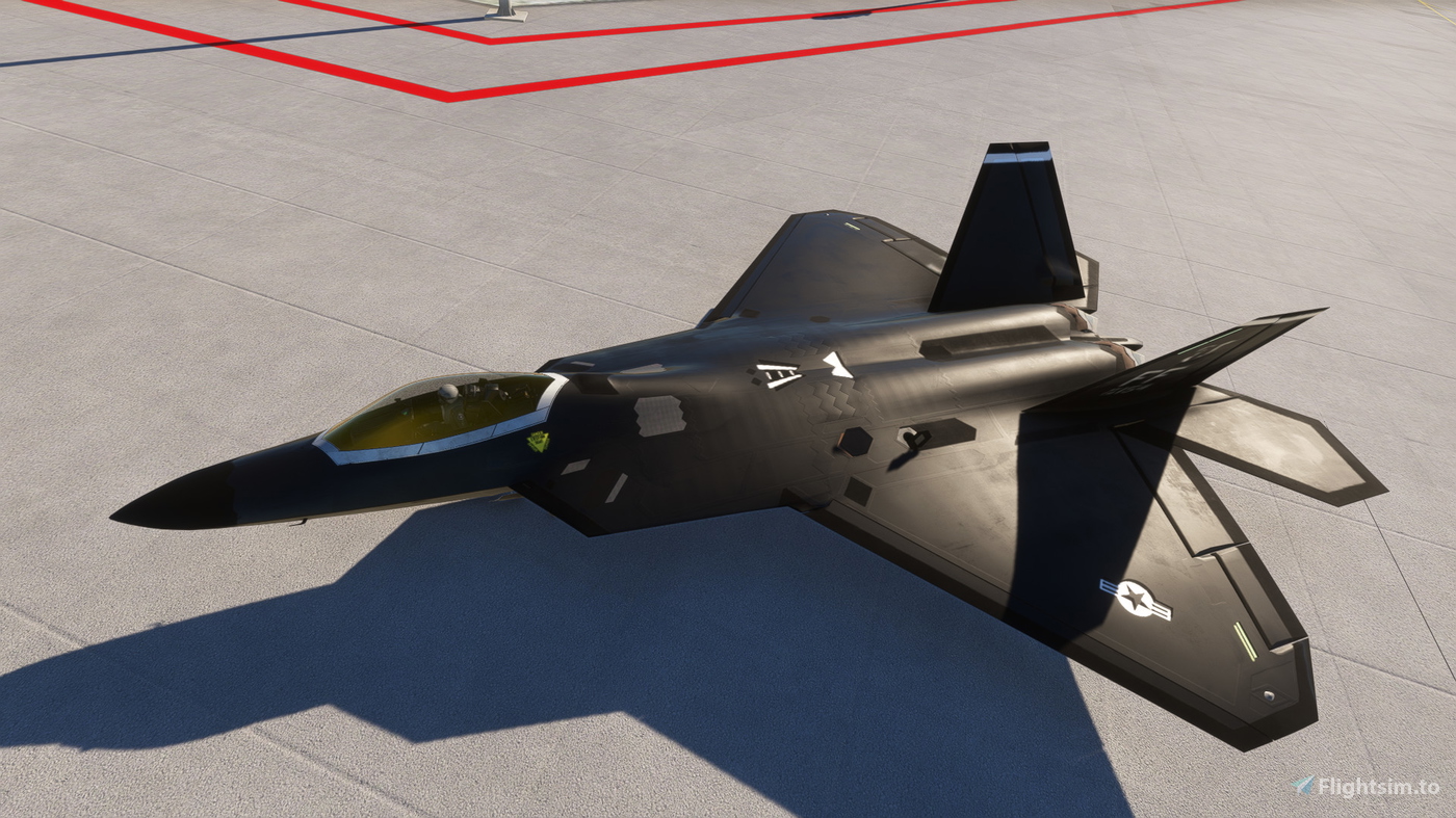 F-22A Lockheed "Skunk Works" (ADP) Demonstrator for Microsoft Flight ...