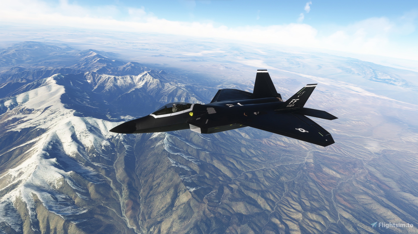 F-22A Lockheed "Skunk Works" (ADP) Demonstrator for Microsoft Flight ...