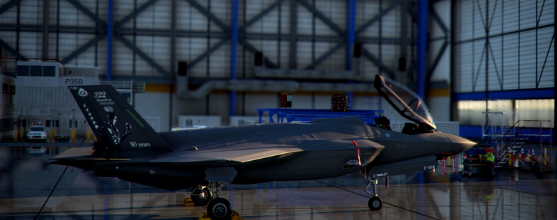 F-35A KLu F35A F-014 Polly 80 years livery for Microsoft Flight Simulator | MSFS