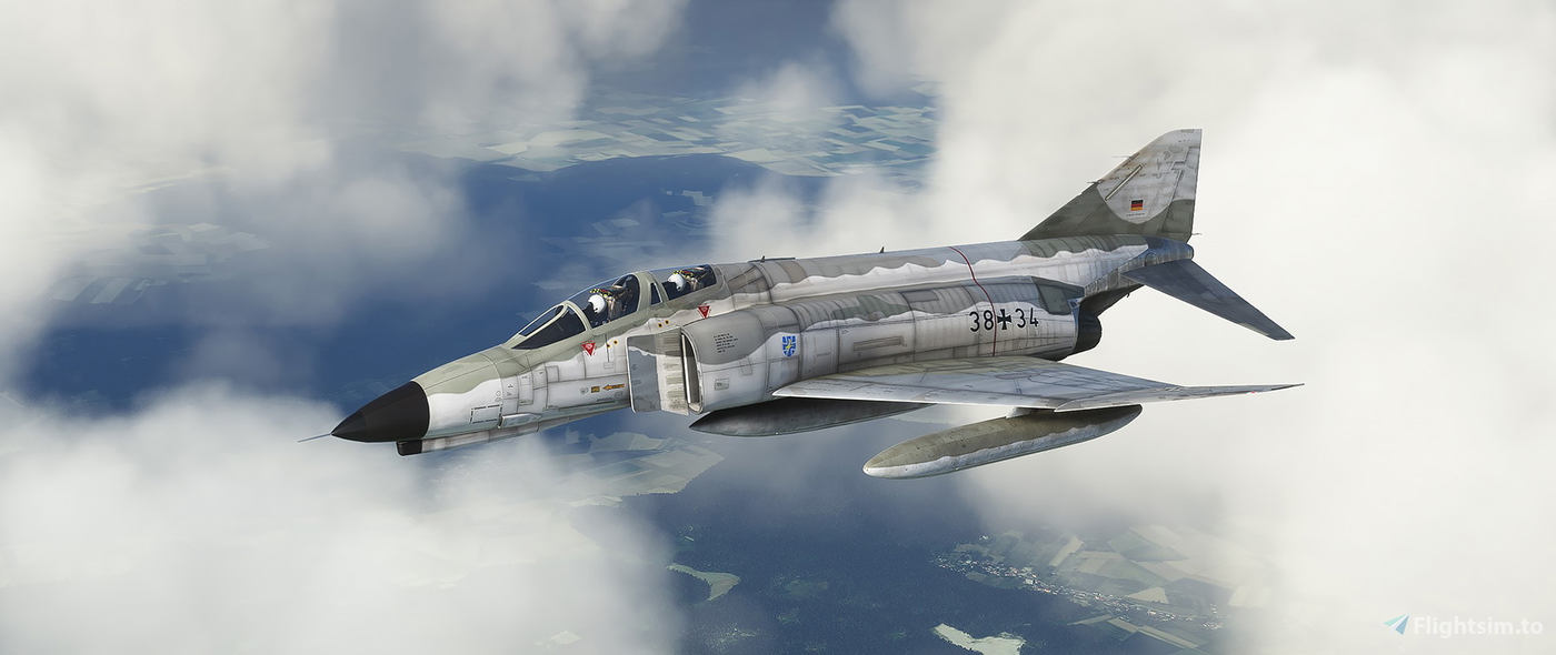 F-4E Phantom Luftewaffe 38-34 Set for Microsoft Flight Simulator | MSFS