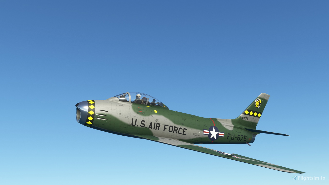 F-86 Sabre FU-675 for Microsoft Flight Simulator | MSFS