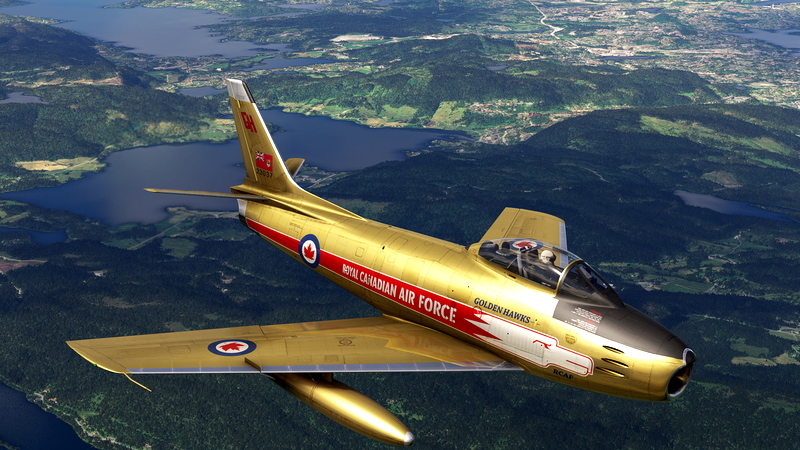 F-86 Sabre RCAF Golden Hawks for Microsoft Flight Simulator | MSFS