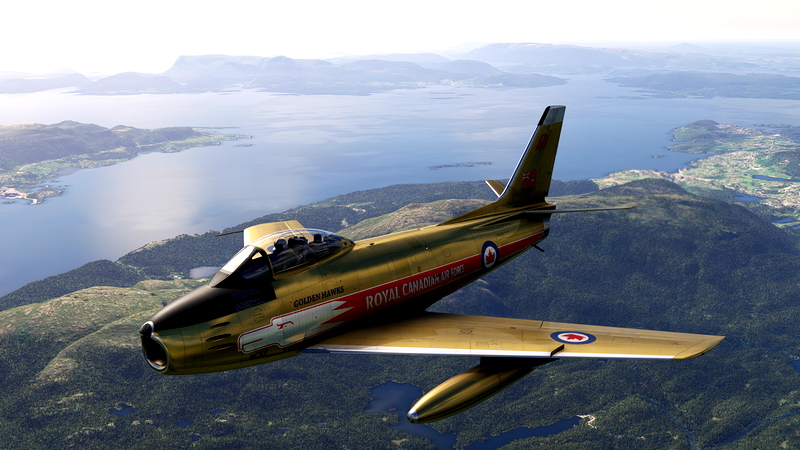 F-86 Sabre RCAF Golden Hawks for Microsoft Flight Simulator | MSFS