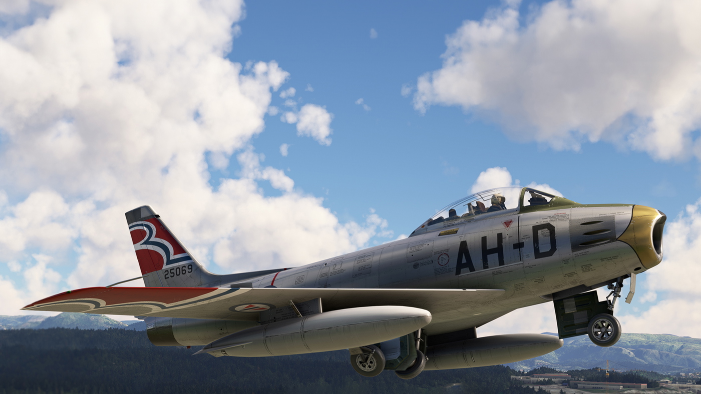 F-86 Sabre RNoAF AH-D for Microsoft Flight Simulator | MSFS