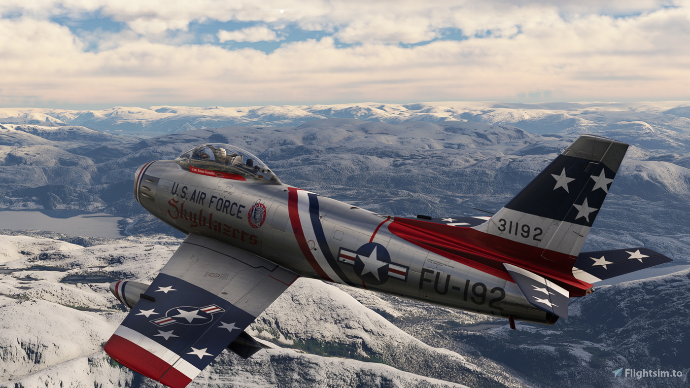 F-86F Sabre USAF Skyblazers for Microsoft Flight Simulator | MSFS