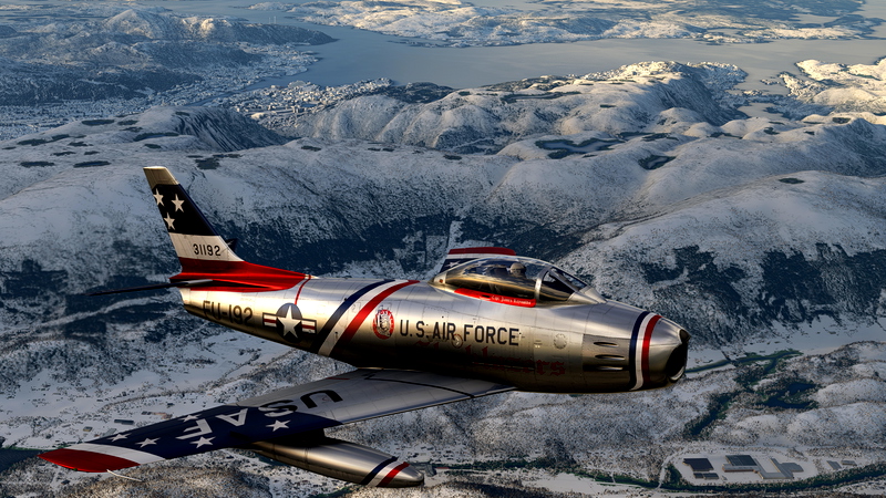 F-86F Sabre USAF Skyblazers for Microsoft Flight Simulator | MSFS