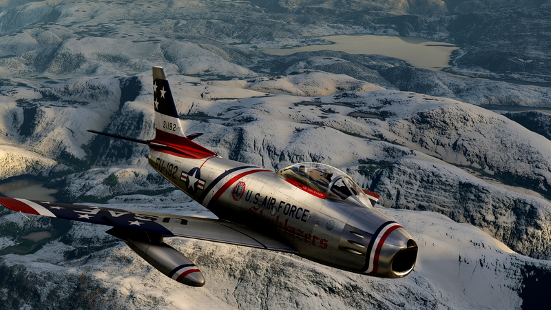 F-86F Sabre USAF Skyblazers for Microsoft Flight Simulator | MSFS