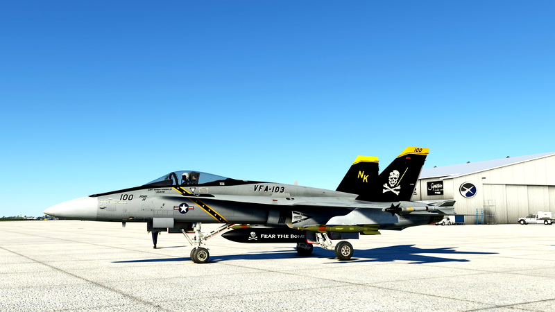 F/A-18C VFA-103 JOLLY ROGERS for Microsoft Flight Simulator | MSFS