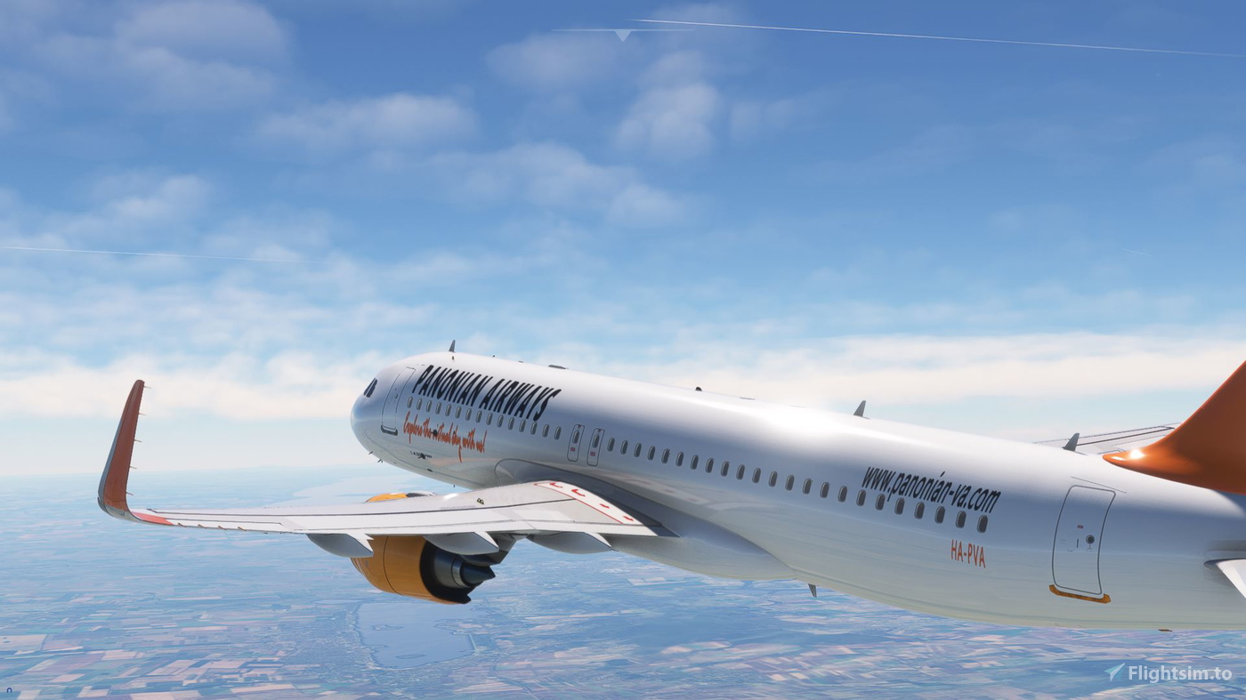 [A32NX] FBW A320 Panonian Virtual Airways - Standard Livery pour ...