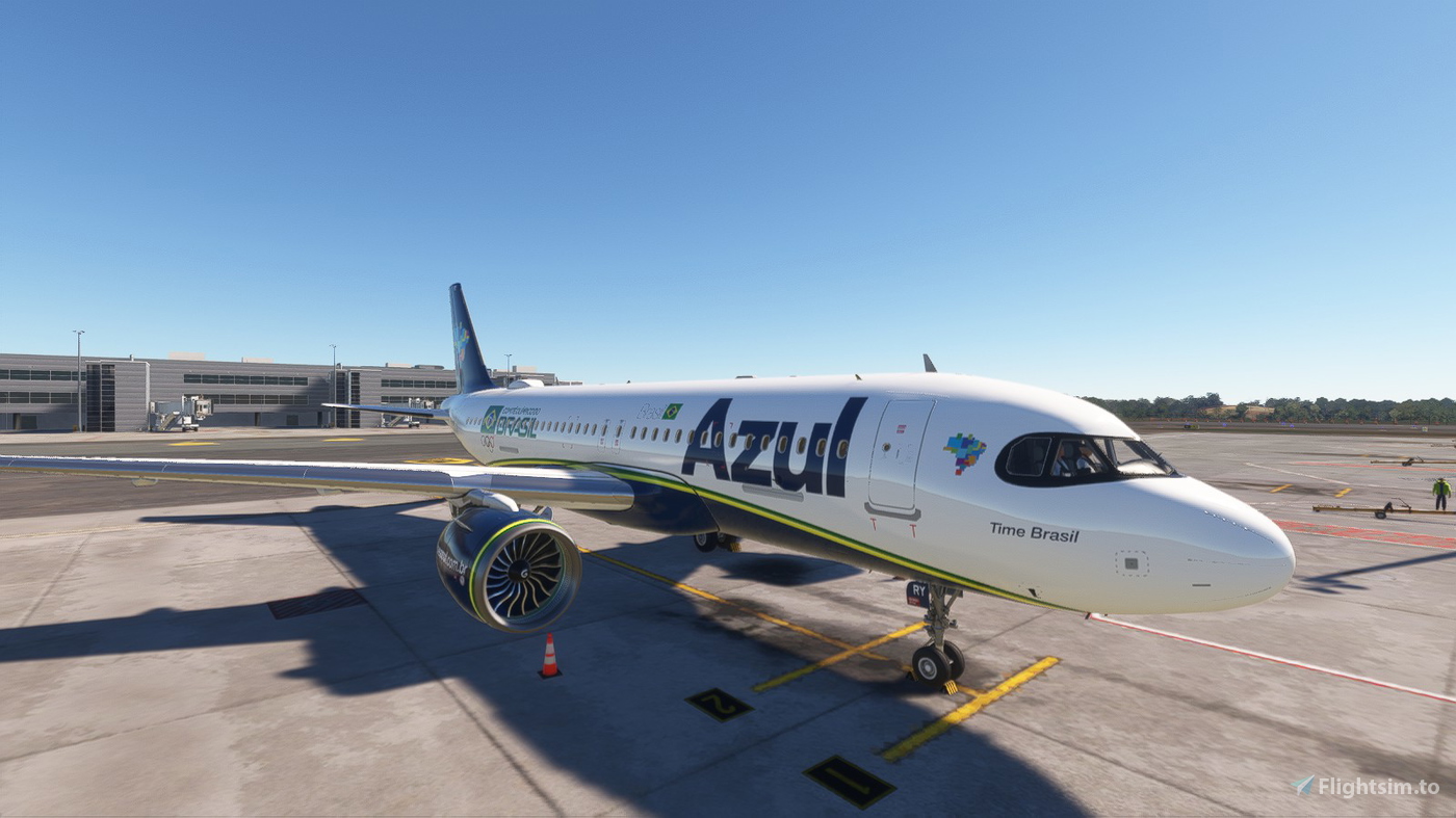 FBW A32NX - Azul Linhas Aereas PR-YRY "Olympic Team" - 8K for Microsoft ...