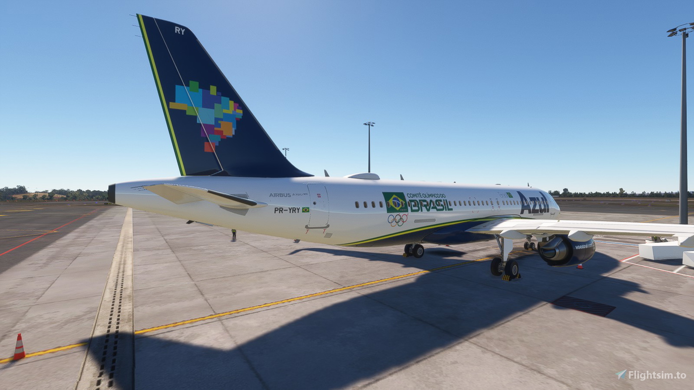 FBW A32NX - Azul Linhas Aereas PR-YRY "Olympic Team" - 8K for Microsoft ...