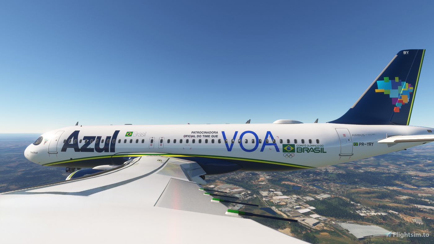FBW A32NX - Azul Linhas Aereas PR-YRY "Olympic Team" - 8K for Microsoft ...