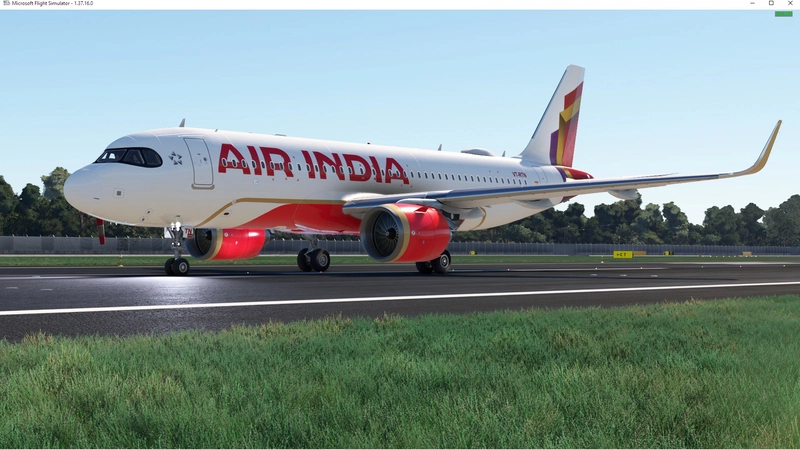 FlyByWire A32NX Air india A320Neo "VT-RTN" New Livery 'The Vista' for ...
