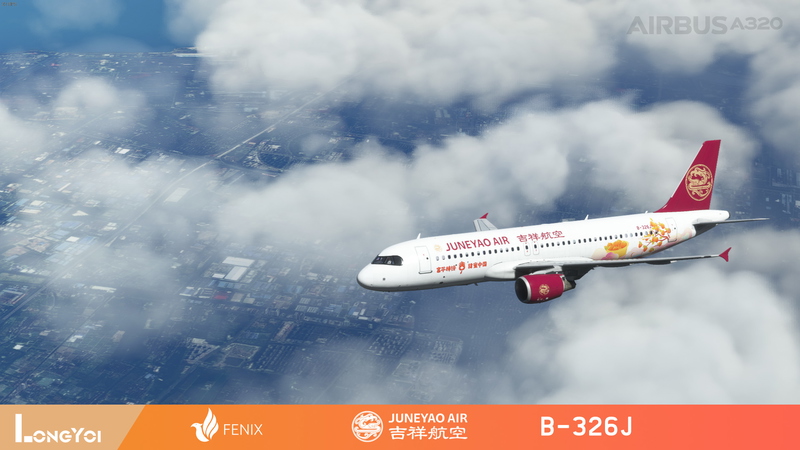 FENIX 320 Juneyao Air 吉祥航空 B-326J for Microsoft Flight Simulator | MSFS