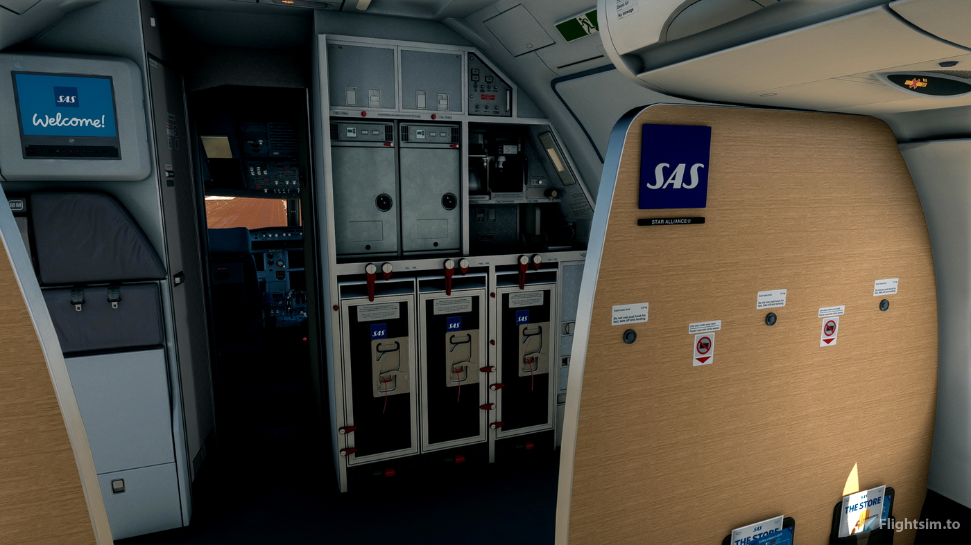Fenix A320 Sas Cabin Configurator Sas Fleet Pack 1 Fenixsim