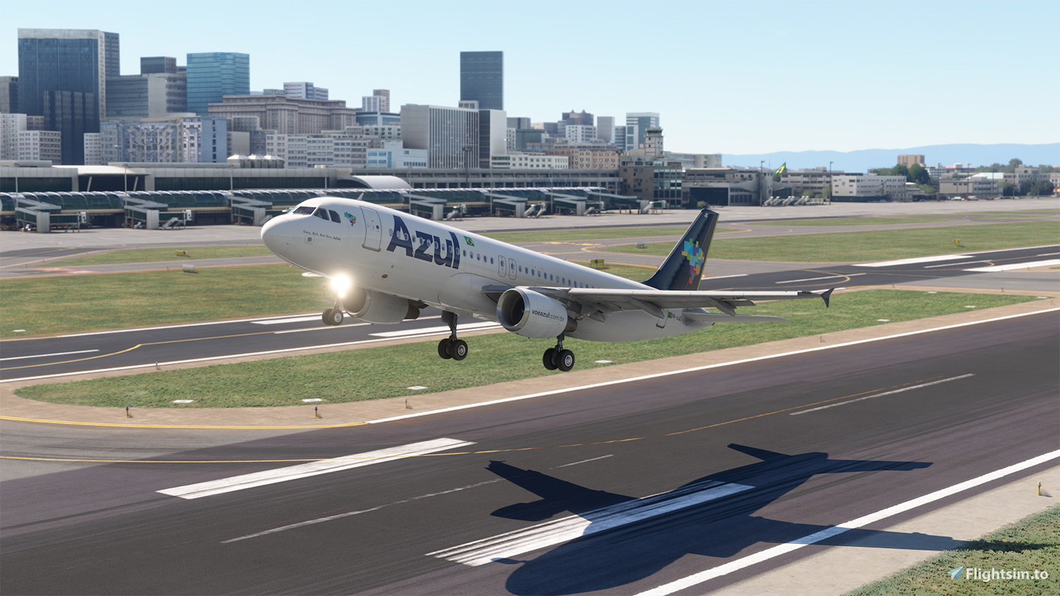 Fenix A320 | Azul Brazilian Airlines (PR-AJE) with Cabin Interior | 8K ...