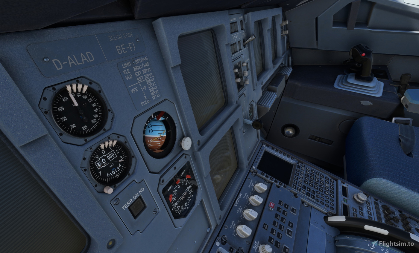 Fenix A320 Aero Lloyd IAE | D-ALAD | 4K | Cabin | CRT EIS1 mod (made by "Hues by Horizon") for ...