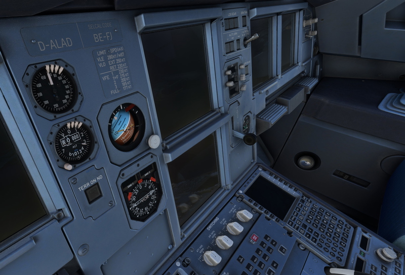 Fenix A320 Aero Lloyd IAE | D-ALAD | 4K | Cabin | CRT EIS1 mod (made by "Hues by Horizon") for ...