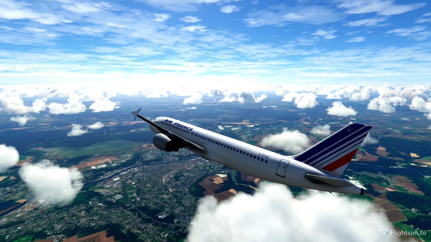 FENIX A320 Air France F-GFKC (Habsheim) 8K pour Microsoft Flight ...