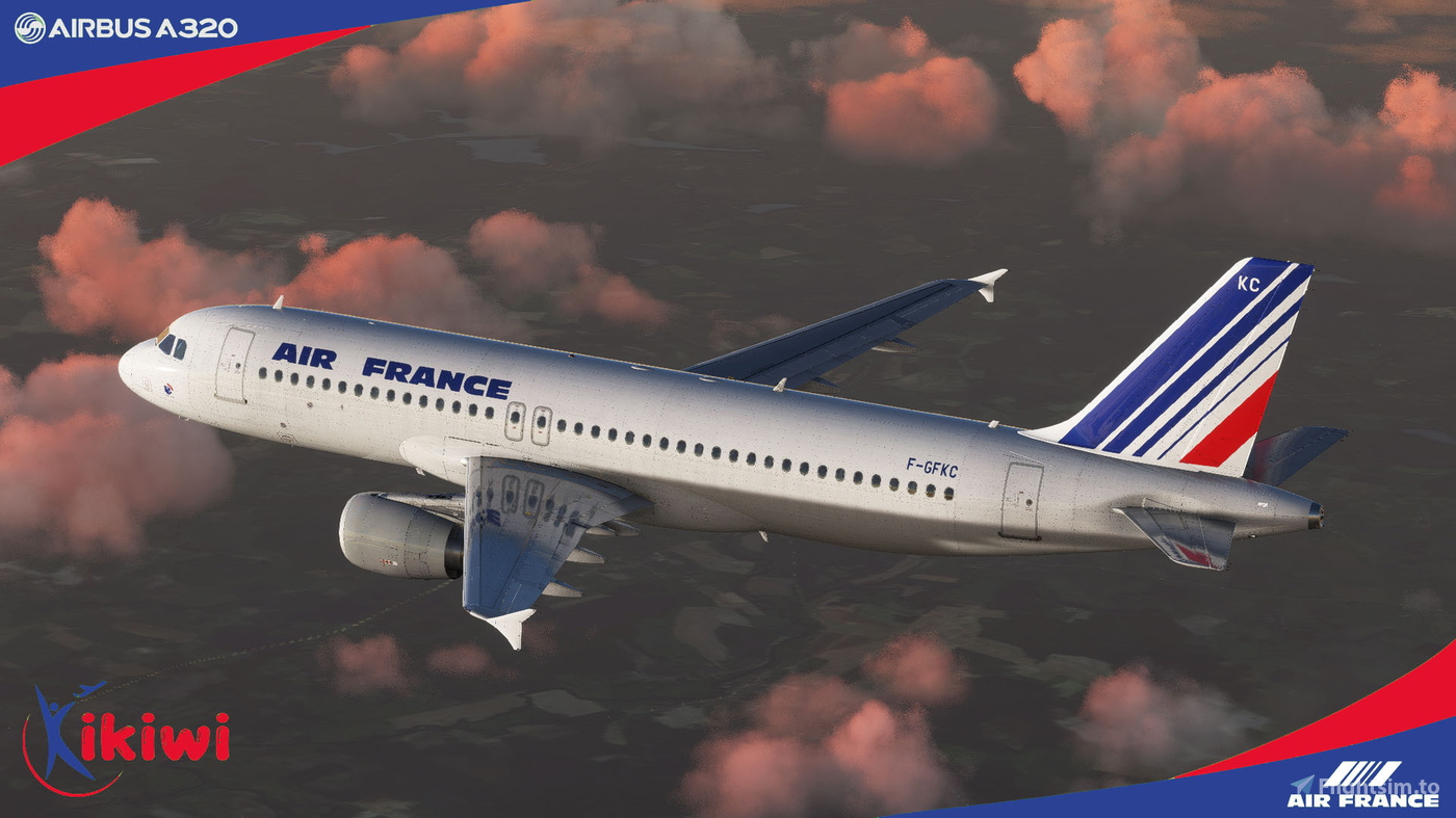 Fenix A320 CFM (V2) Air France F-GKFC 1988 - 8K for Microsoft Flight ...