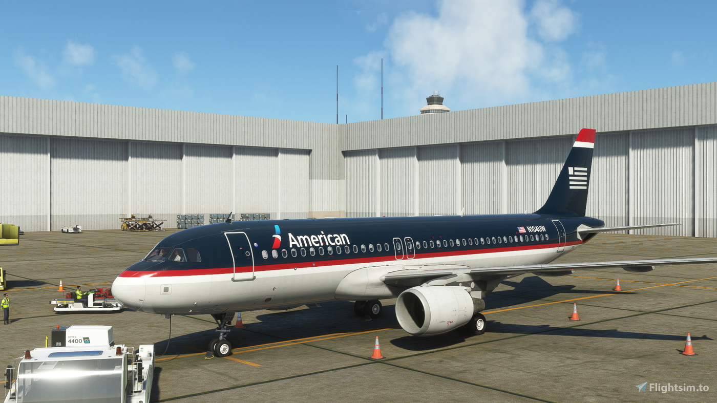 Fenix A320 American Airlines Blue US Airways Heritage (fictional) for ...